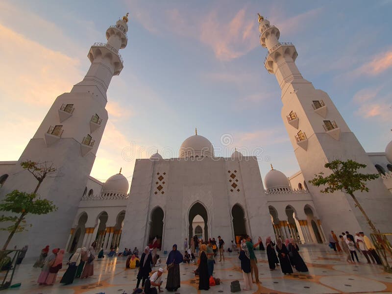 Morning View at Sheikh Zayed Grand Mosque, Surakarta, Central Java on ...