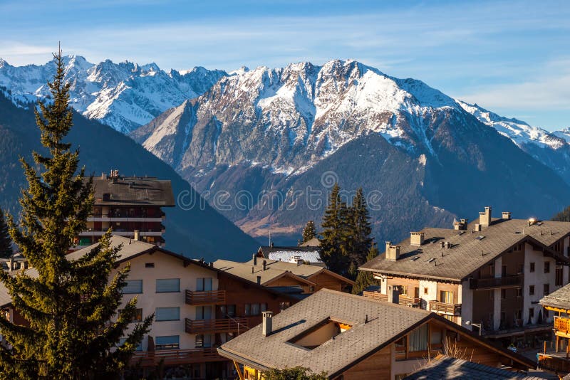 Morning View from the Window Stock Photo - Image of travel, chalet ...