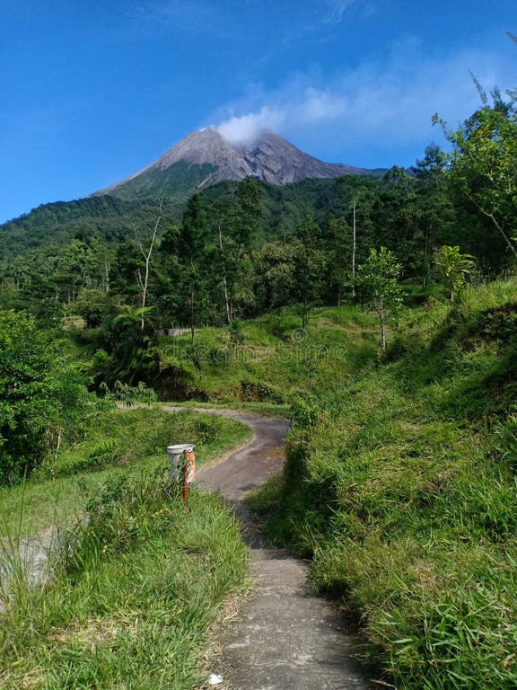 Morning Walk on the Active Mount Merapi in December, Cool Atmosphere ...