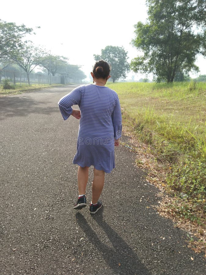 Morning Walk Around the House Stock Image - Image of house, morning ...