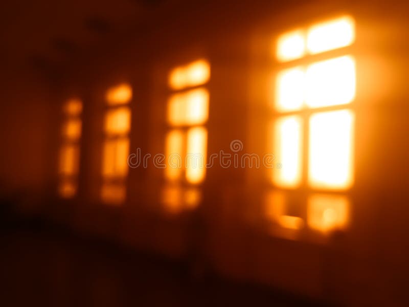 Windows. Light from Outside Pours through the Window into the Dim Room ...