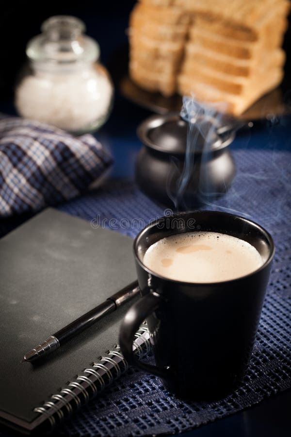 Morning work stock photo. Image of working, coffee, note - 33263826