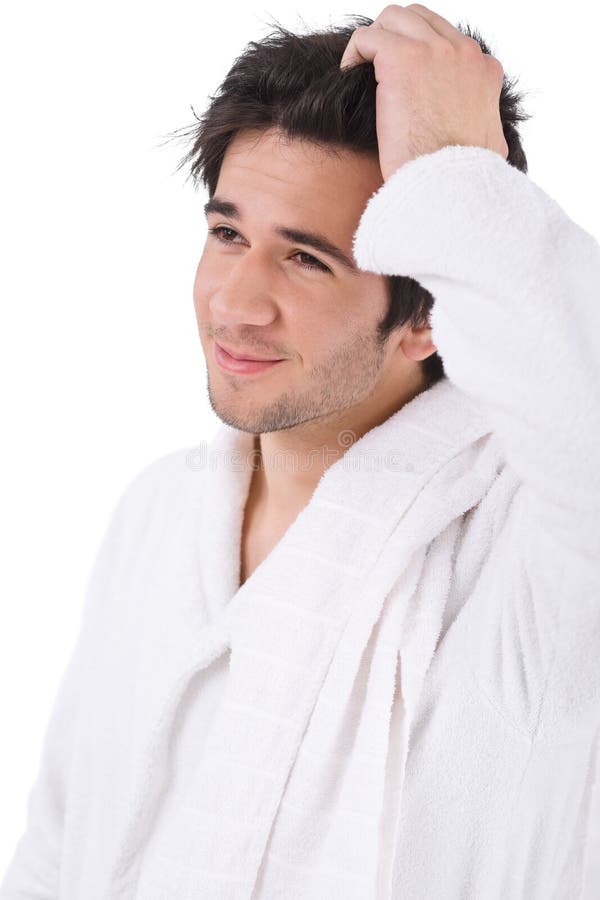 Confused Man Waking Up stock photo. Image of caucasian - 12151000