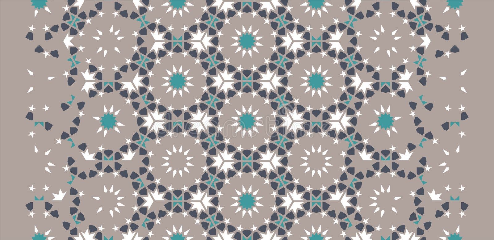 Moroccan Arabesque Seamless Vector Art Pattern, Border, Wallpaper ...
