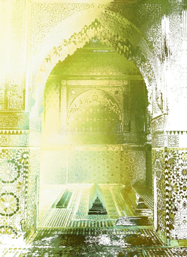 Moroccan Architecture Pattern Watercolour Art Islamic Art Arabic Art ...