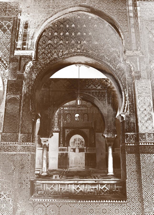 Moroccan Architecture Pattern Watercolour Art Islamic Art Arabic Art ...