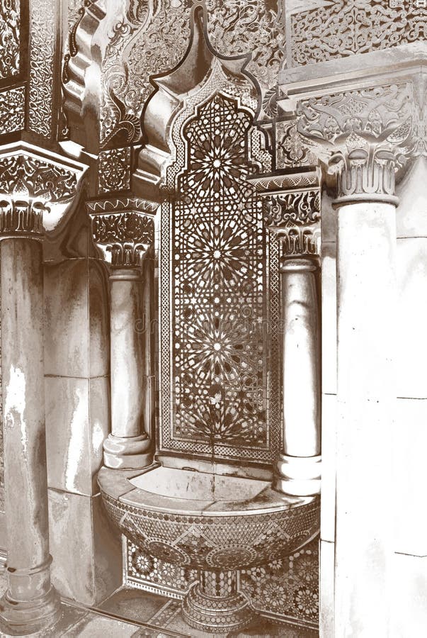 Moroccan Architecture Pattern Watercolour Art Islamic Art Arabic Art ...