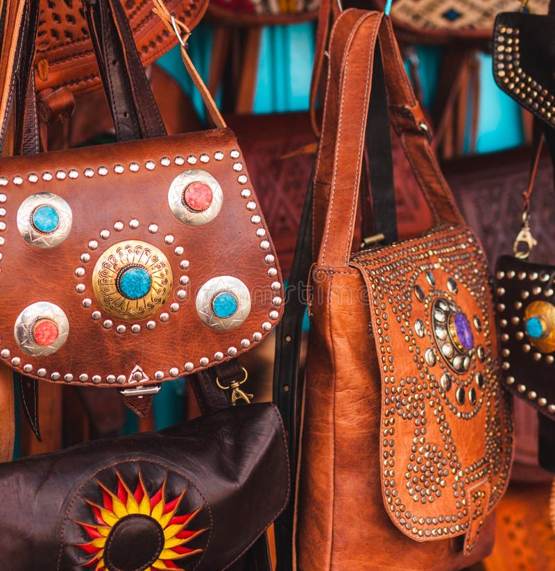 Moroccan bags stock image. Image of architecture, closeup - 93790507