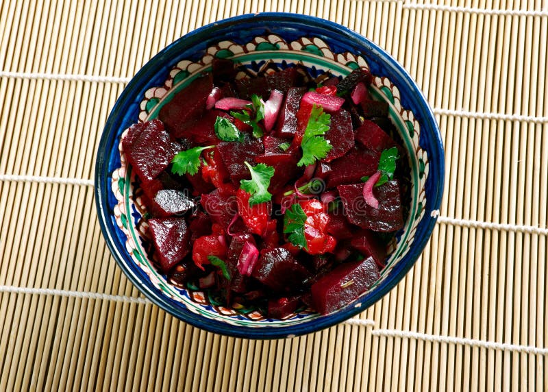 Moroccan beet salad stock image. Image of dish, tradition - 68388601