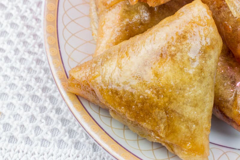 Moroccan briwat cookies stock photo. Image of dish, plate - 72229016