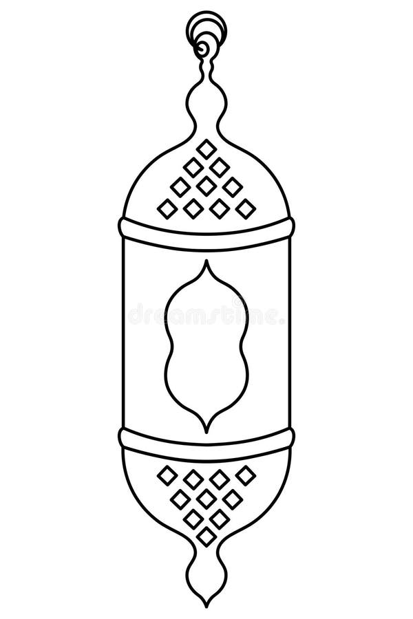 Moroccan Candlestick. Hanging Lantern with a Patterned Window. the Lamp ...