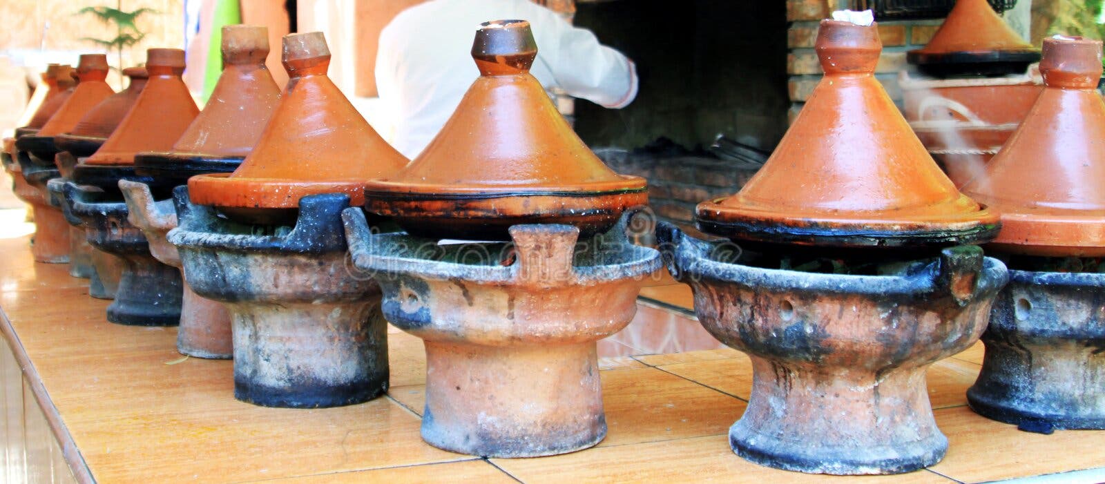 Muslim Woman Cooking Food in Tagine Morocco Editorial Image - Image of ...