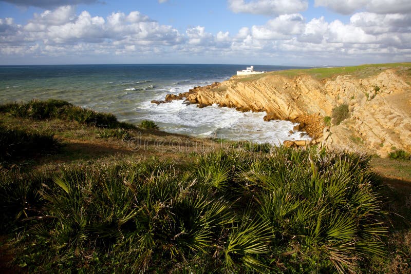 Moroccan Coast at the Atlantic Ocean Stock Image - Image of water ...