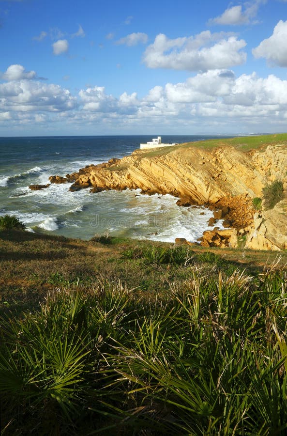 Moroccan Coast at the Atlantic Ocean Stock Image - Image of water ...