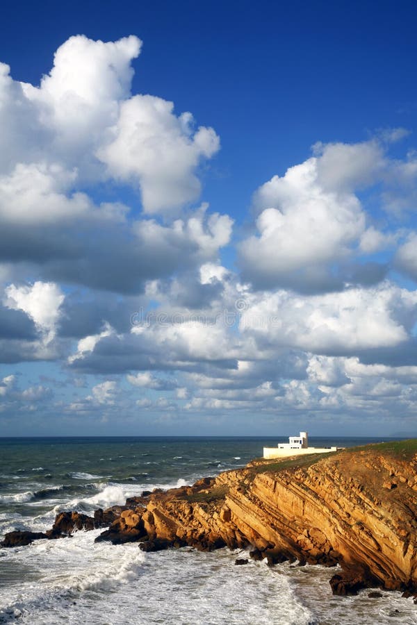 Moroccan Coast at the Atlantic Ocean Stock Image - Image of water ...