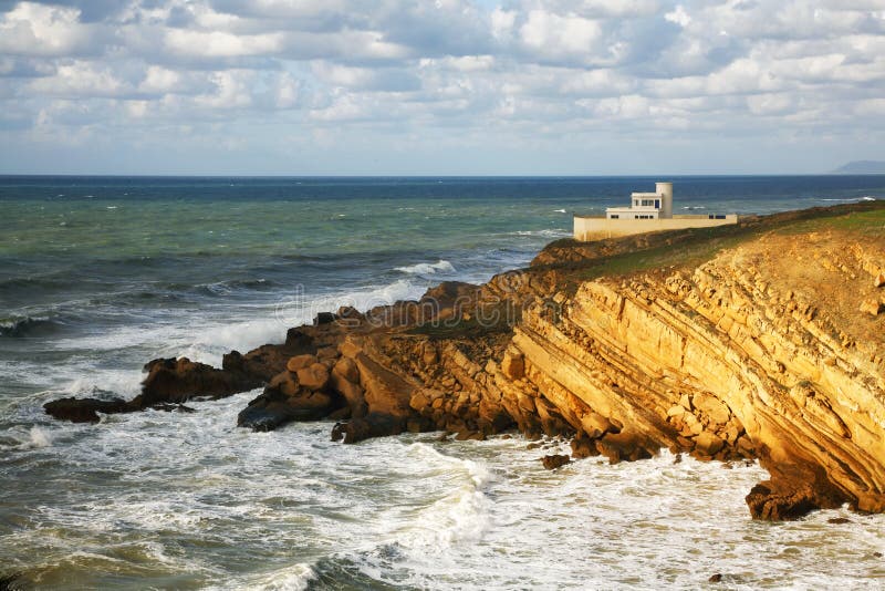 Moroccan Coast, Atlantic Ocean Stock Photo - Image of silence, contrast ...