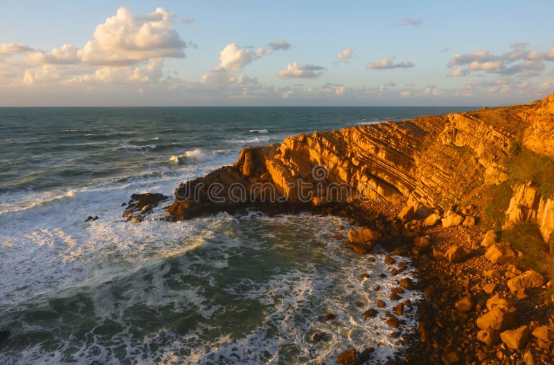 Moroccan Coast at the Atlantic Ocean Stock Photo - Image of scene ...