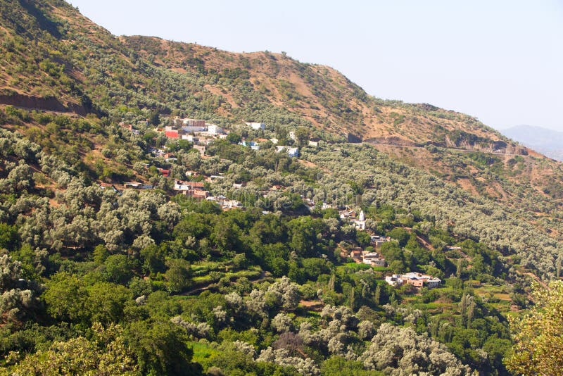 Moroccan Countryside Landscape in Summer Stock Photo - Image of rural ...