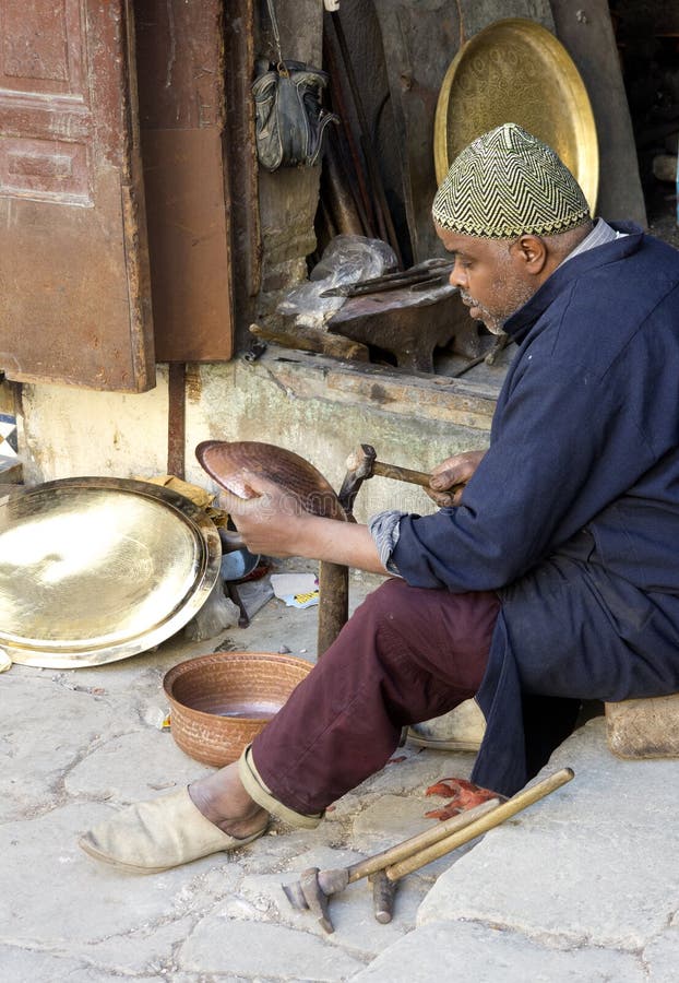 Moroccan craftsman editorial image. Image of africa, craftman - 37527790