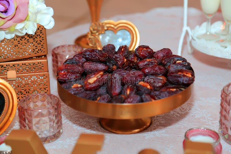 Moroccan Dates Stuffed with Walnuts. Present at the Wedding for Guests ...