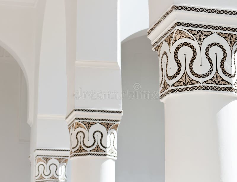 Moroccan column stock photo. Image of morocco, tiles - 65567062
