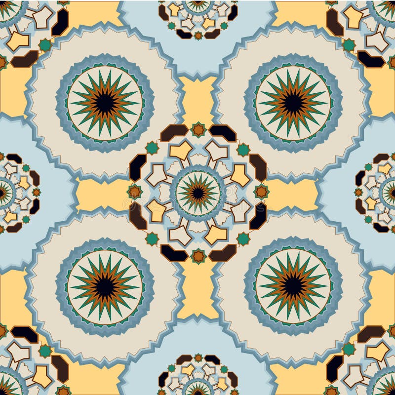 Moroccan design stock vector. Illustration of leaves - 69710487