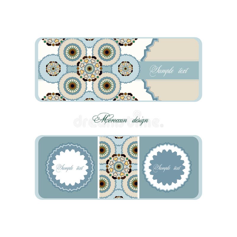 Moroccan design stock vector. Illustration of green, love - 69717480