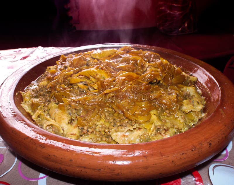 Moroccan Dish: Rfissa stock image. Image of north, cooked - 90126783