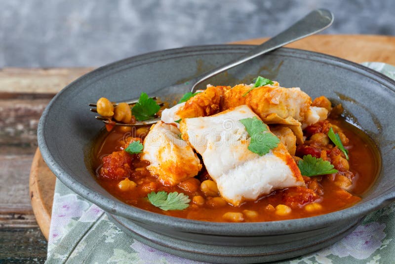 Moroccan fish stew stock photo. Image of moroccan, recipe - 288650582