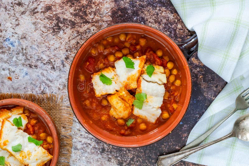 Moroccan fish stew stock photo. Image of recipe, ethnic - 288650612
