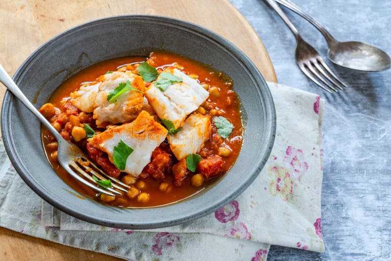 Moroccan fish stew stock photo. Image of african, moroccan - 288650952