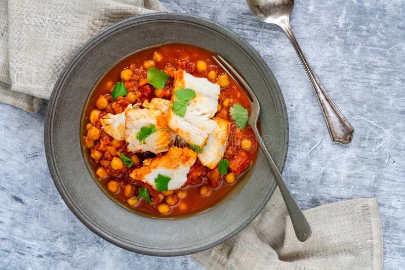 Moroccan fish stew stock image. Image of recipe, stewed - 288650941