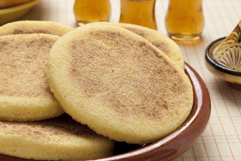 Moroccan Harcha close up stock photo. Image of style - 26648384