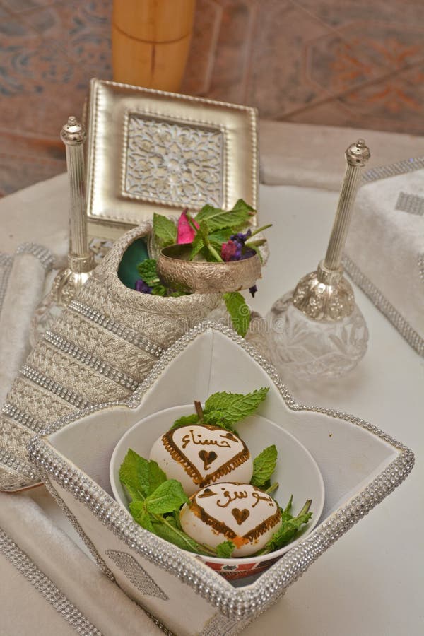 Moroccan Henna Night. the First Night of the Wedding Stock Photo ...