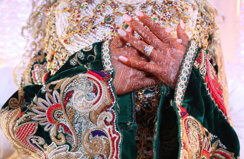 Moroccan Henna Night. the First Night of the Wedding Stock Image ...