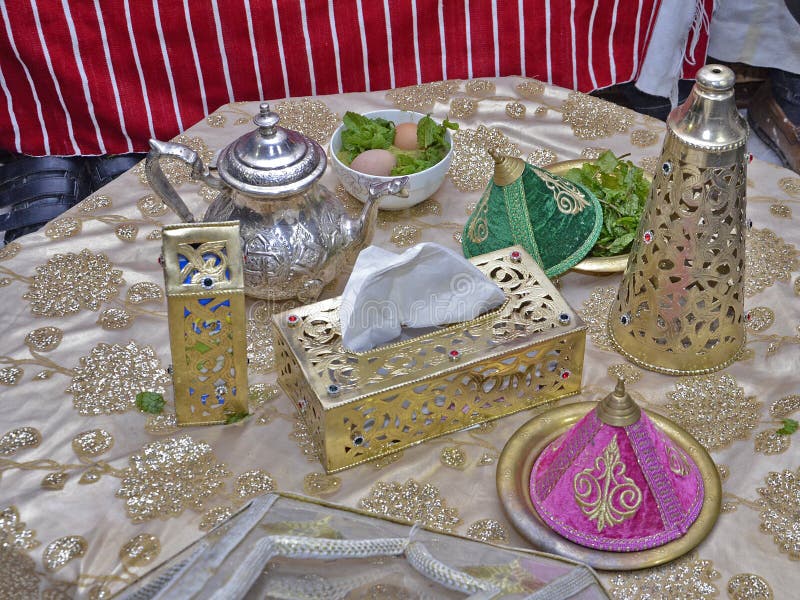 Moroccan Henna Night.traditional Moroccan Wedding Stock Photo - Image ...