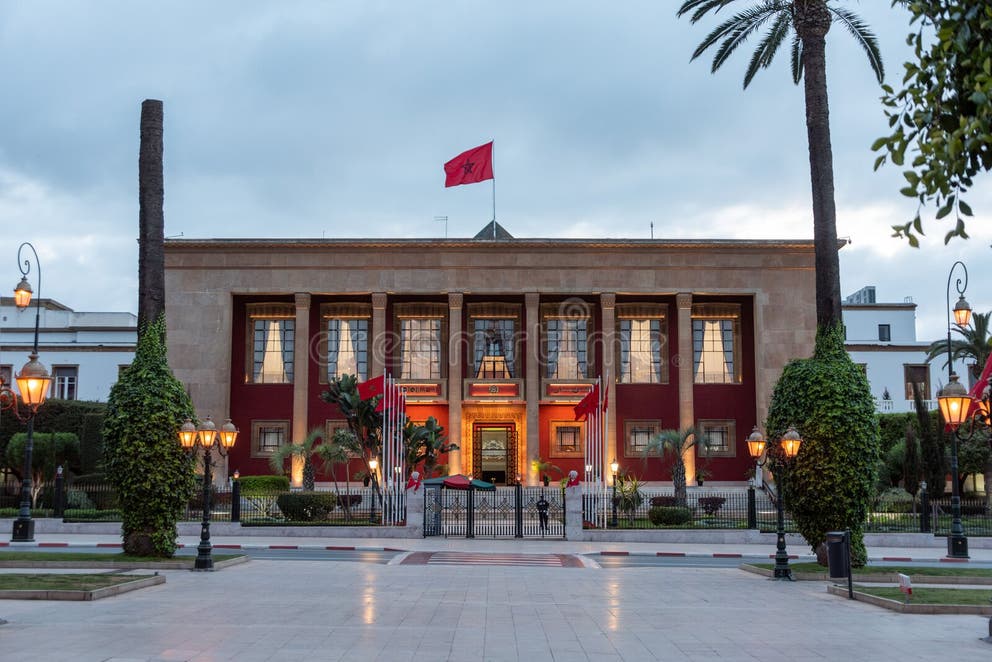 The Moroccan House of Representatives in the Center of Rabat Editorial ...
