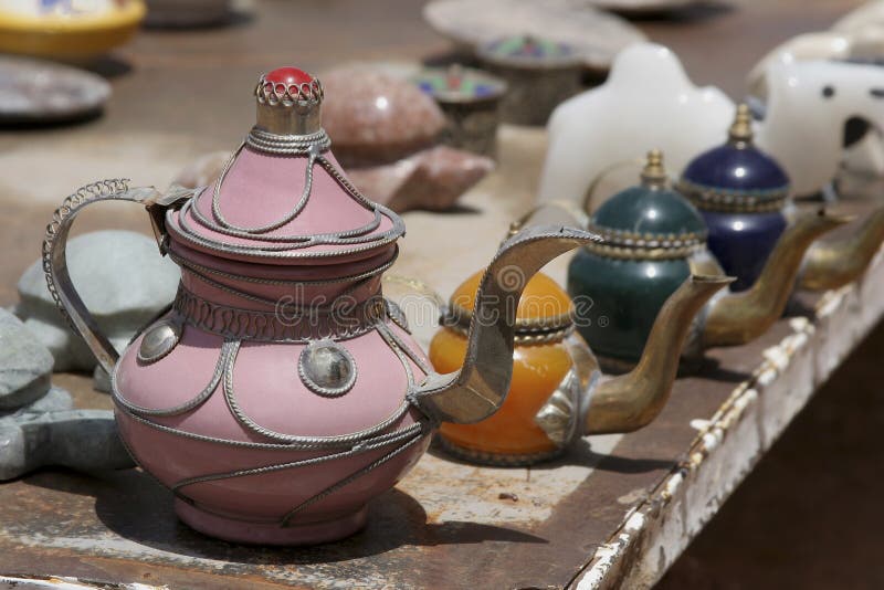 Moroccan kettle stock photo. Image of color, group, african - 76918562