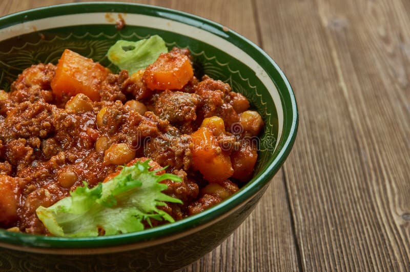 Moroccan Lamb Chili stock image. Image of potatoes, chili - 134122871