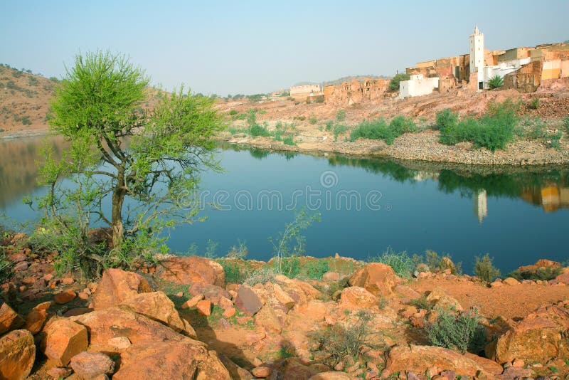 Moroccan landscape stock image. Image of ruin, stones - 8442675