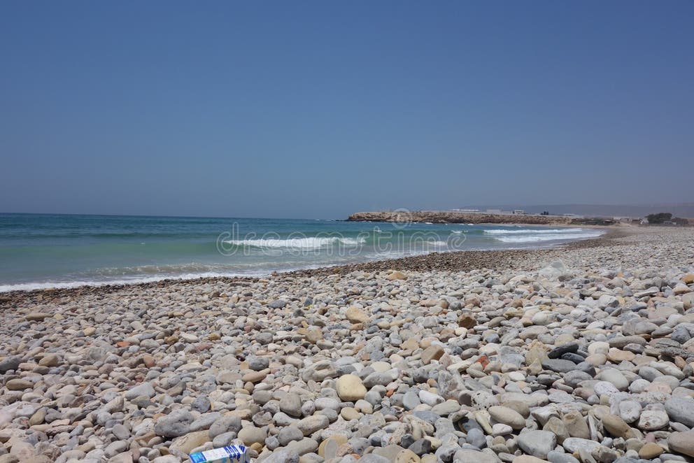 Moroccan Landscape. Ocean View. Beach in Agadir Stock Photo - Image of ...
