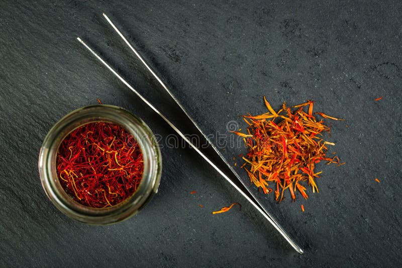 Moroccan Left and Turkish Right Saffron Stock Image - Image of meal ...