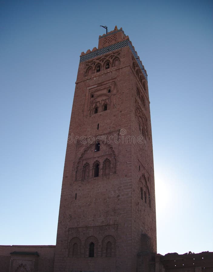 Moroccan Minaret stock image. Image of stone, religion - 66899911