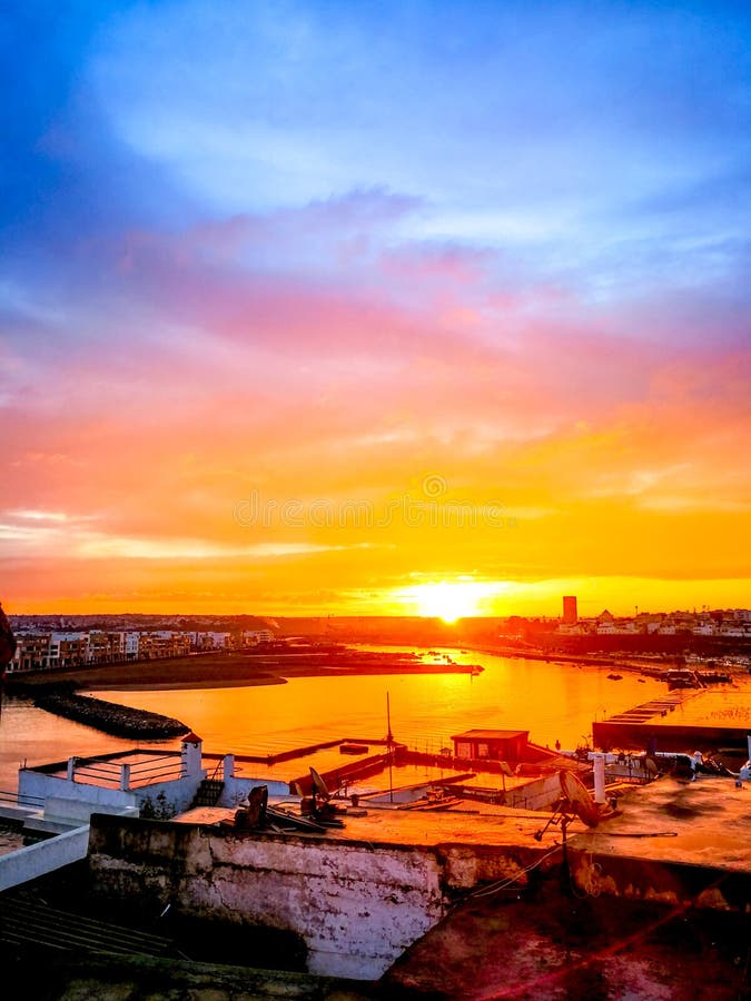 Sunrise Rabat Morocco, Vertical Stock Image - Image of sunrise ...