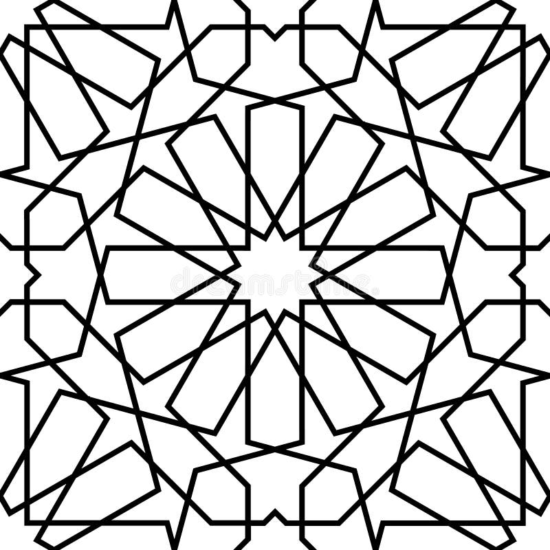 Moroccan mosaic seamless stock vector. Illustration of arabic - 67908424