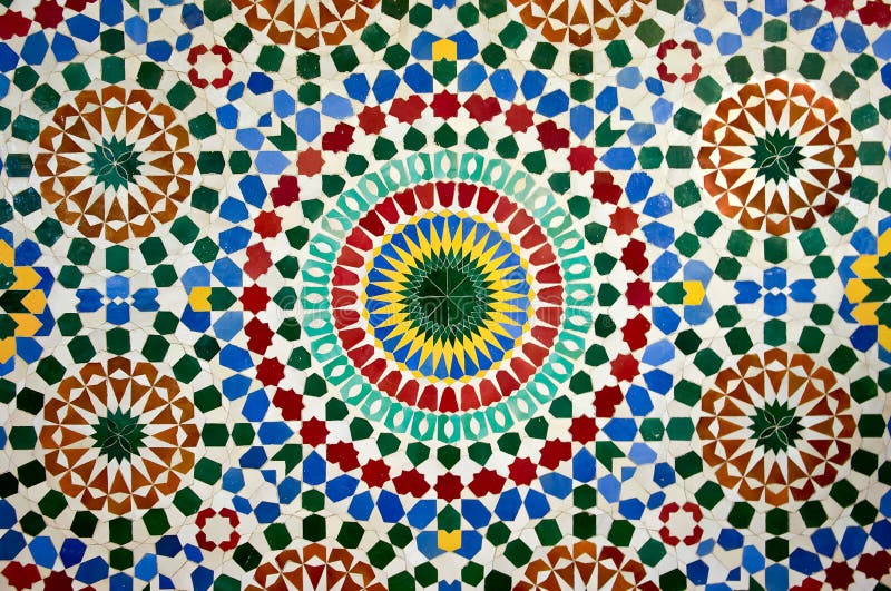 Marockansk mosaik arkivfoto. Bild av sortiment, färgrikt - 16815638