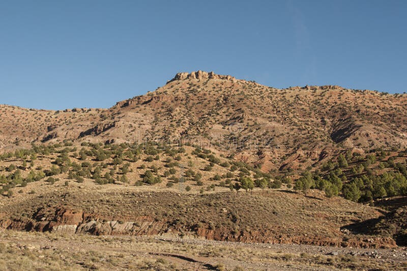 Moroccan mountains stock image. Image of vegetation, rocks - 83143977