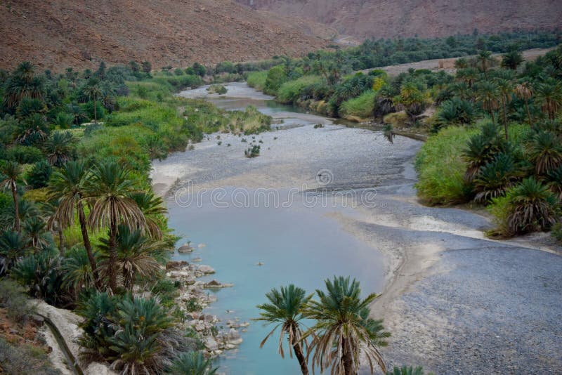 Moroccan oasis stock image. Image of hills, atlas, horizon - 36474251