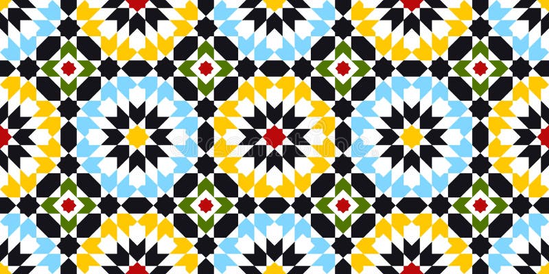 Moroccan Pattern. Mosaic Tiles Stock Vector - Illustration of moroccan ...