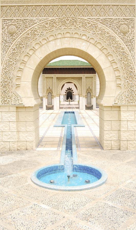 Moroccan and Islamic Pavilion Architecture Stock Image - Image of ...